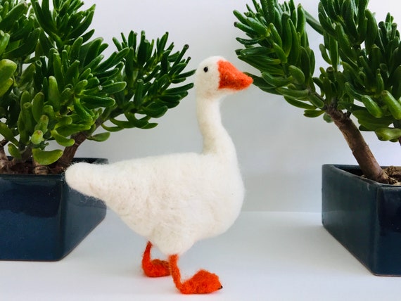 Needle Felted Goose Felted Bird Goose Gift Goose Lover - Etsy