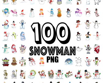 Snowmen Clip Art | Etsy