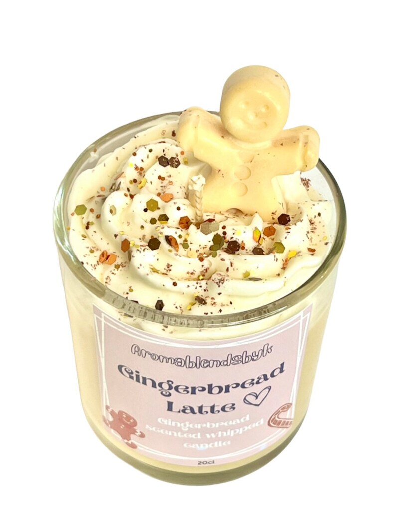 Gingerbread Latte Whipped Candle - Etsy UK