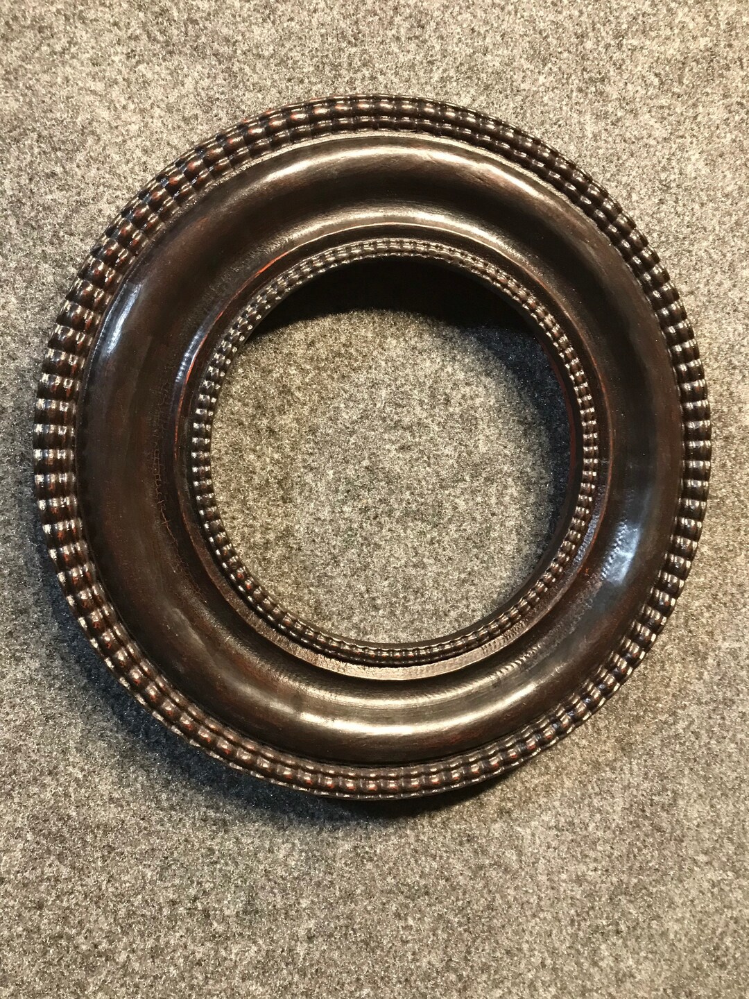 Made to Order 6” Tondo Frame With Ripple Molding in Dutch Black Finish ...