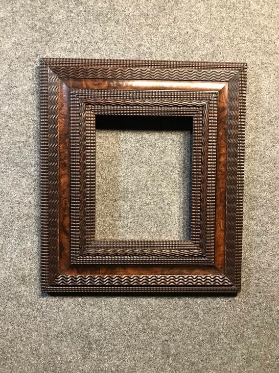 17th century Dutch style ripple molded frame.