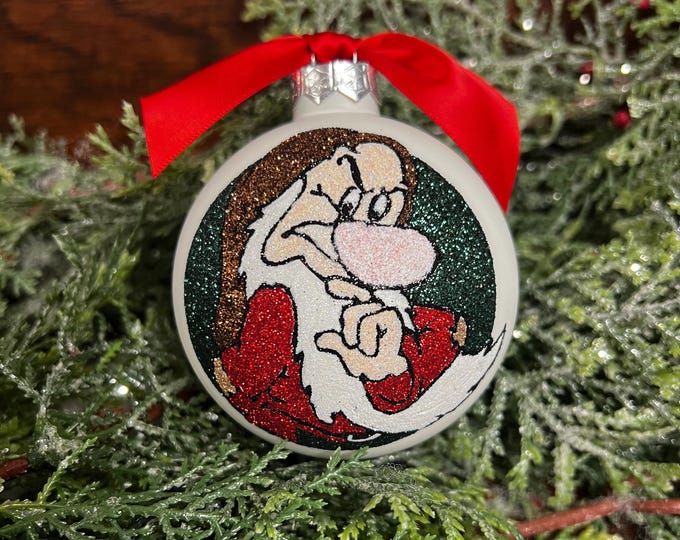 Hand Drawn and Painted Personalized Grumpy Ornament - Etsy