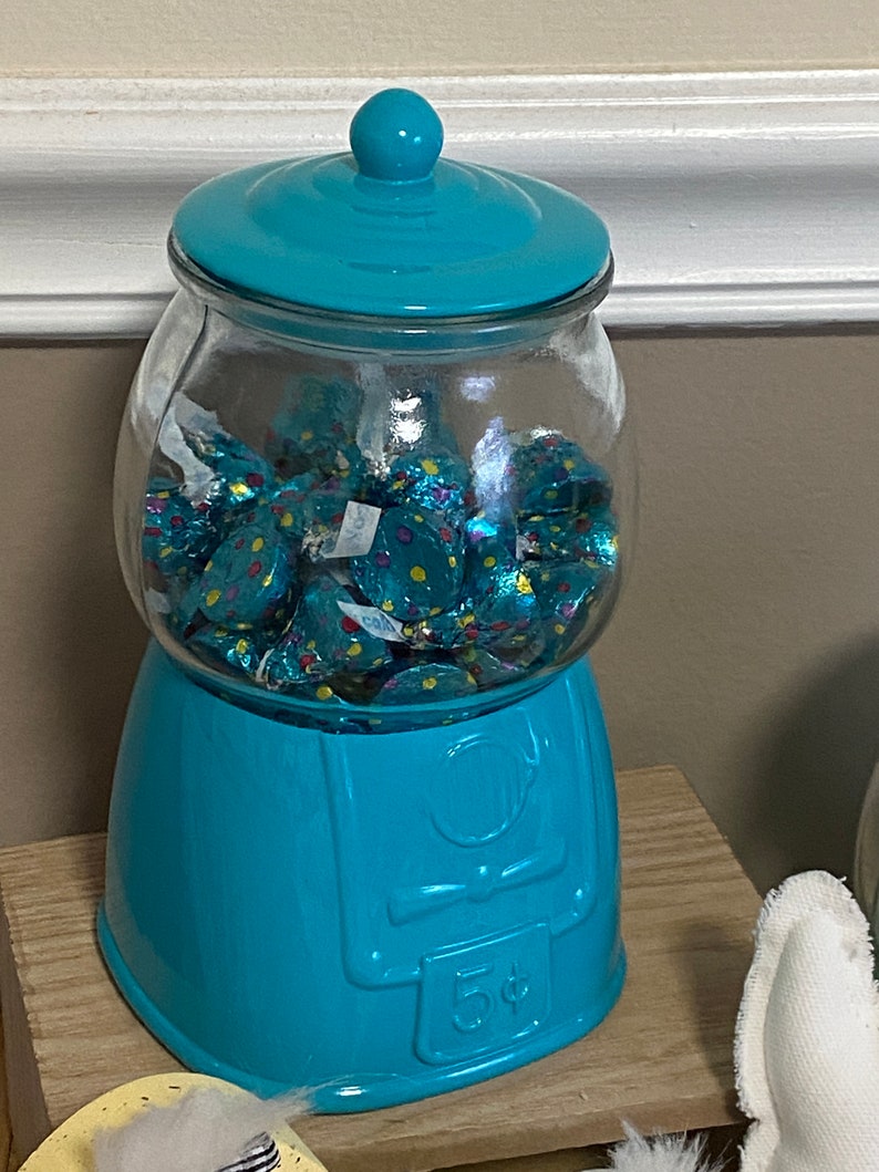 Assorted 8 Glass Gumball Machine Jar With Lid Candy - Etsy