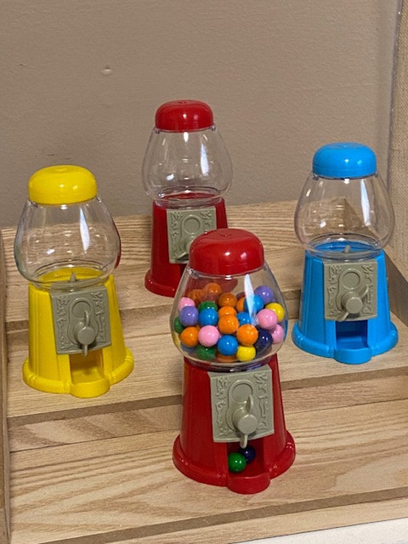 Mini Gumball Machine Candy Dispenser Choice of Color 5 - Etsy