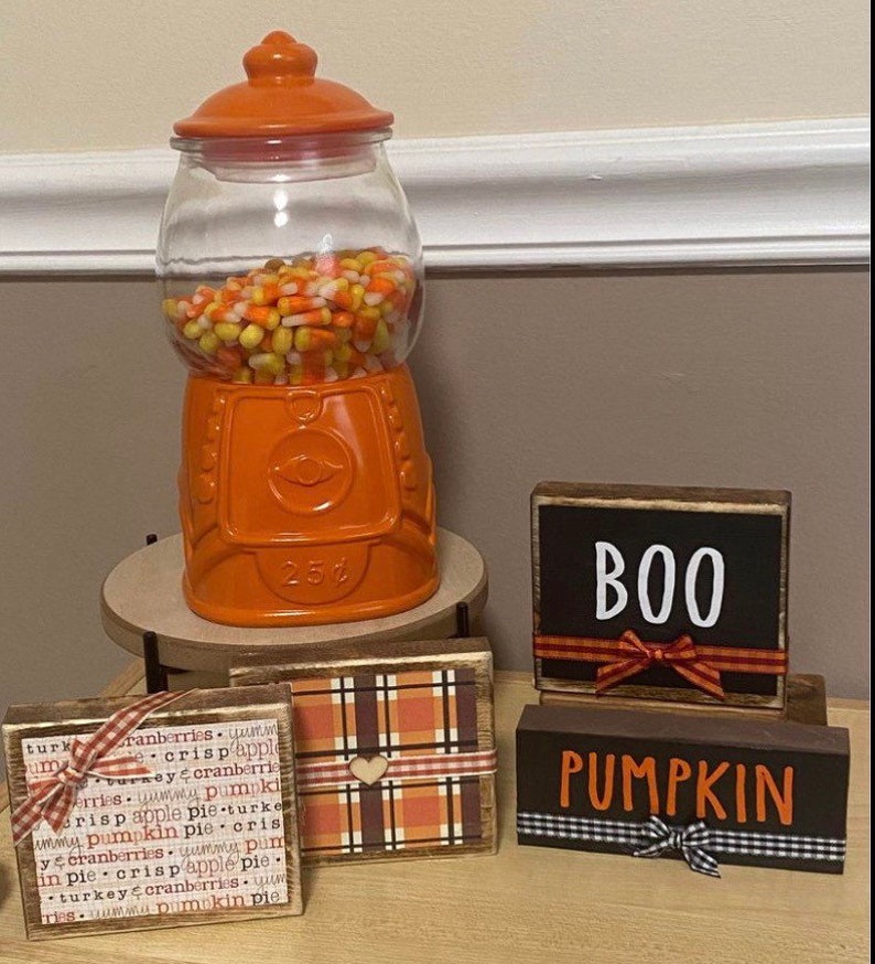 Hand Painted Gumball Machine Choose Your Color Glass Canister - Etsy