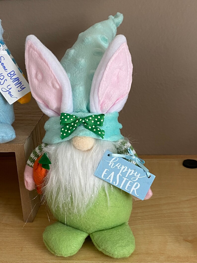 Easter Gnome Spring Gnome Easter Bunny Decoration Standing | Etsy