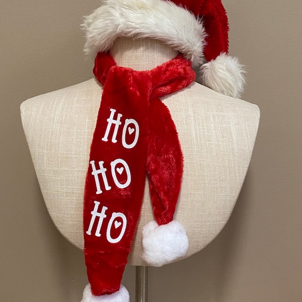 Santa Scarf - Etsy