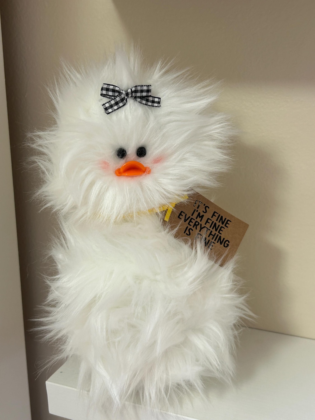 Frazzled MAMA DUCK Standing Duckie Tiered Tray Spring Decor I’m Fine It ...