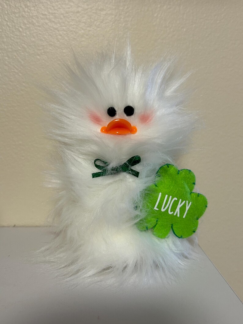 Lucky Duckie Frazzled DUCK Duckling Standing Tiered Tray Spring St ...
