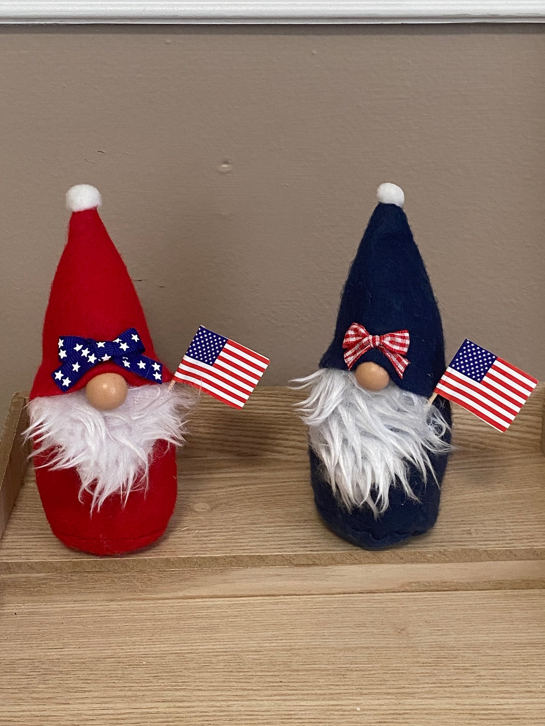 Summer Gnome, Patriotic Gnome, American Flag Gnome, Red White and Blue ...