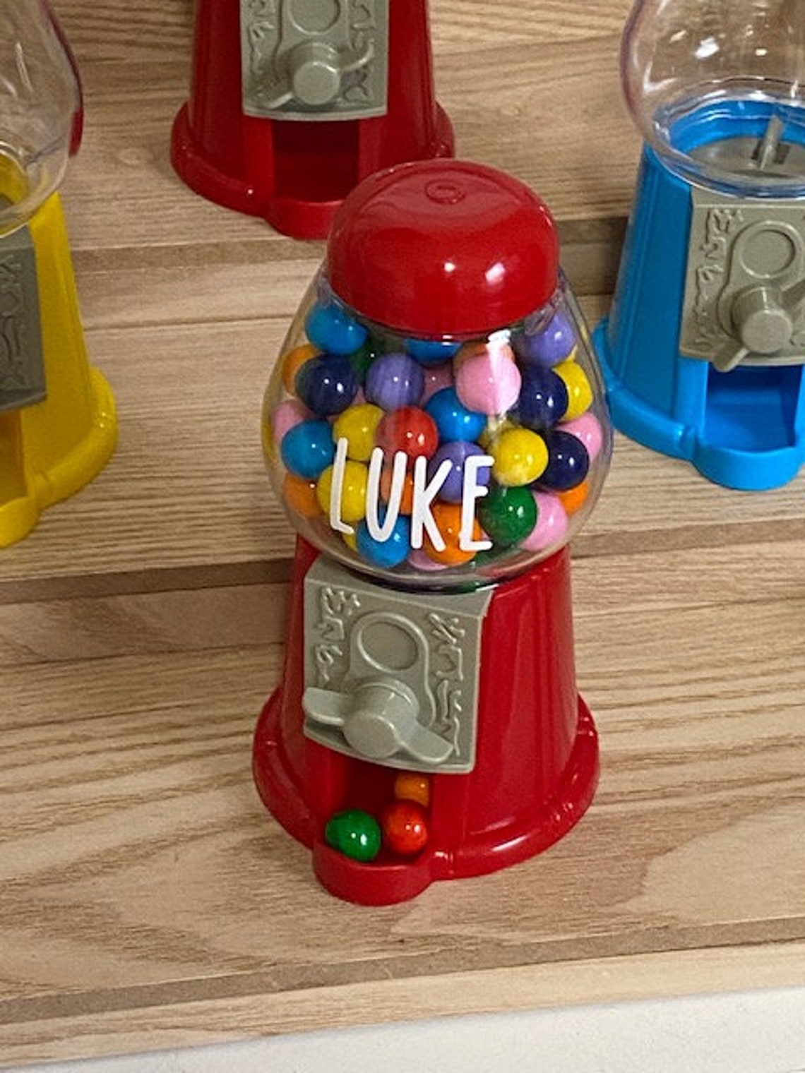 Mini Gumball Machine Candy Dispenser Choice of Color 5 - Etsy