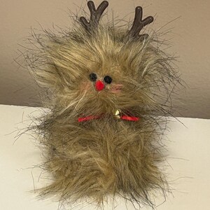 Frazzled REINDEER SANTA SNOWMAN Faux Fur Frosty Rudolph Santa Duckling ...