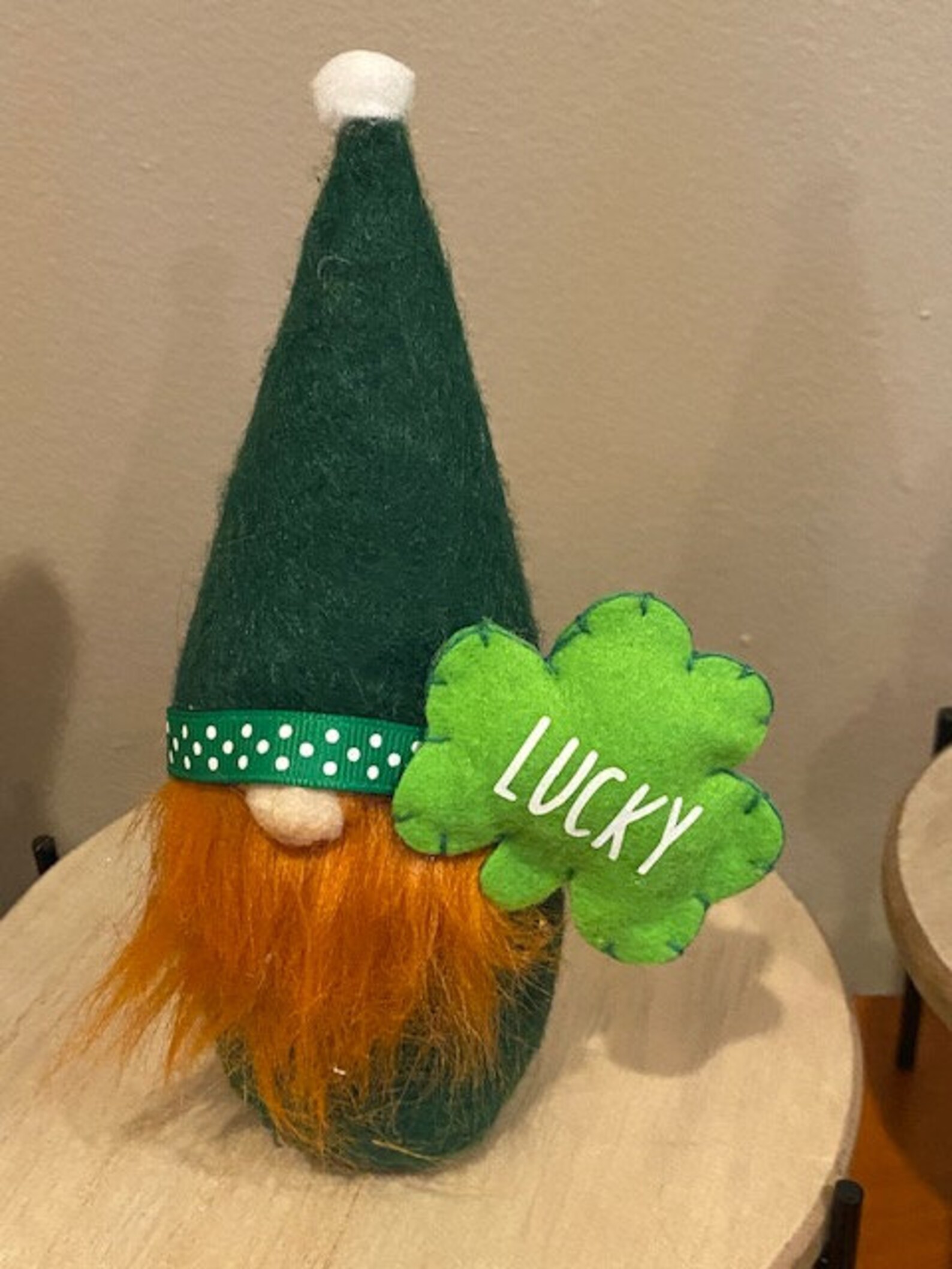 St Patrick’s Day GNOME Lucky Shamrock LUCKY Green Tiered Tray Decor ...
