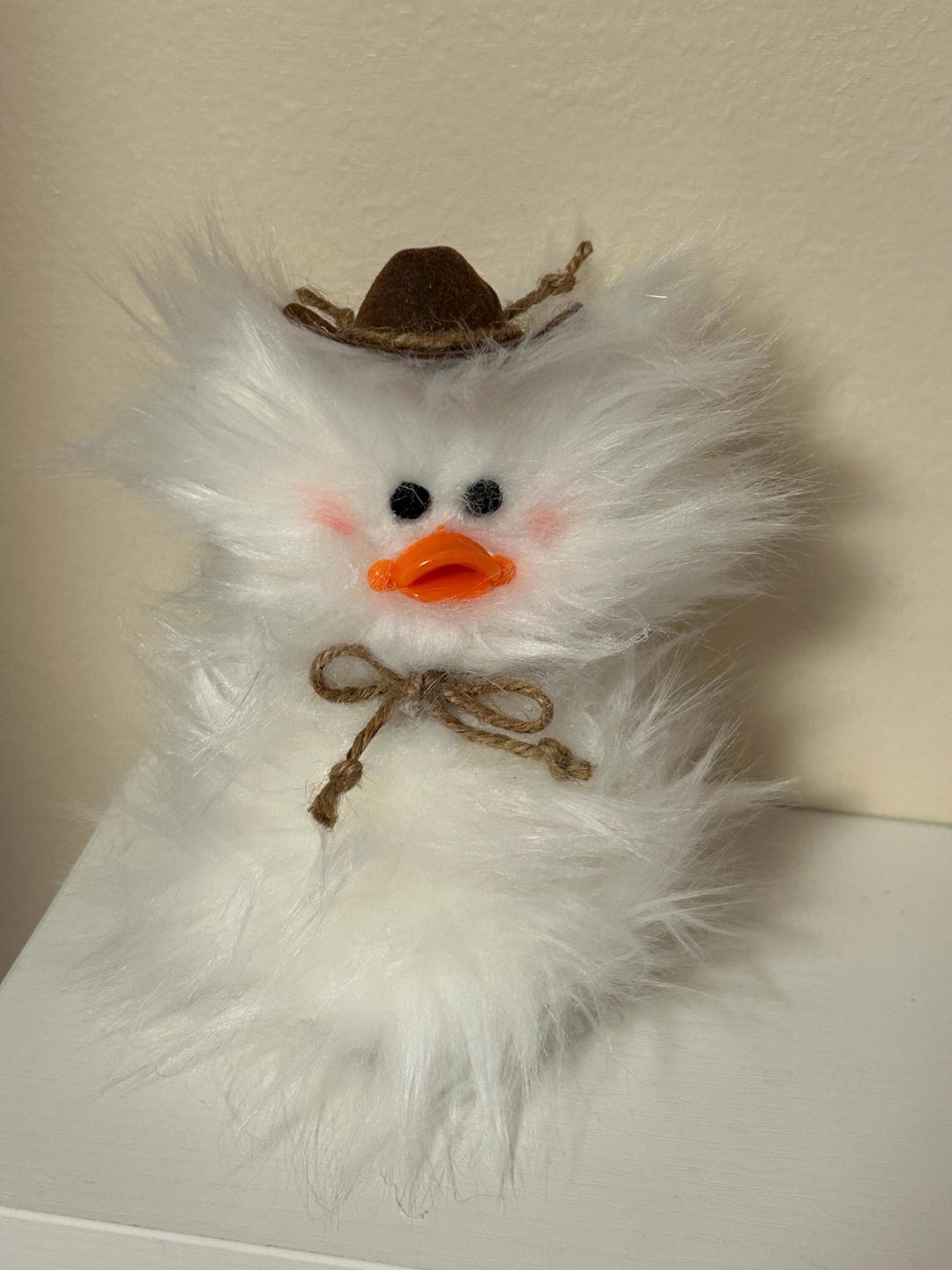 Frazzled Cowboy DUCK Duckling With Cowboy Hat Standing Tiered Tray ...