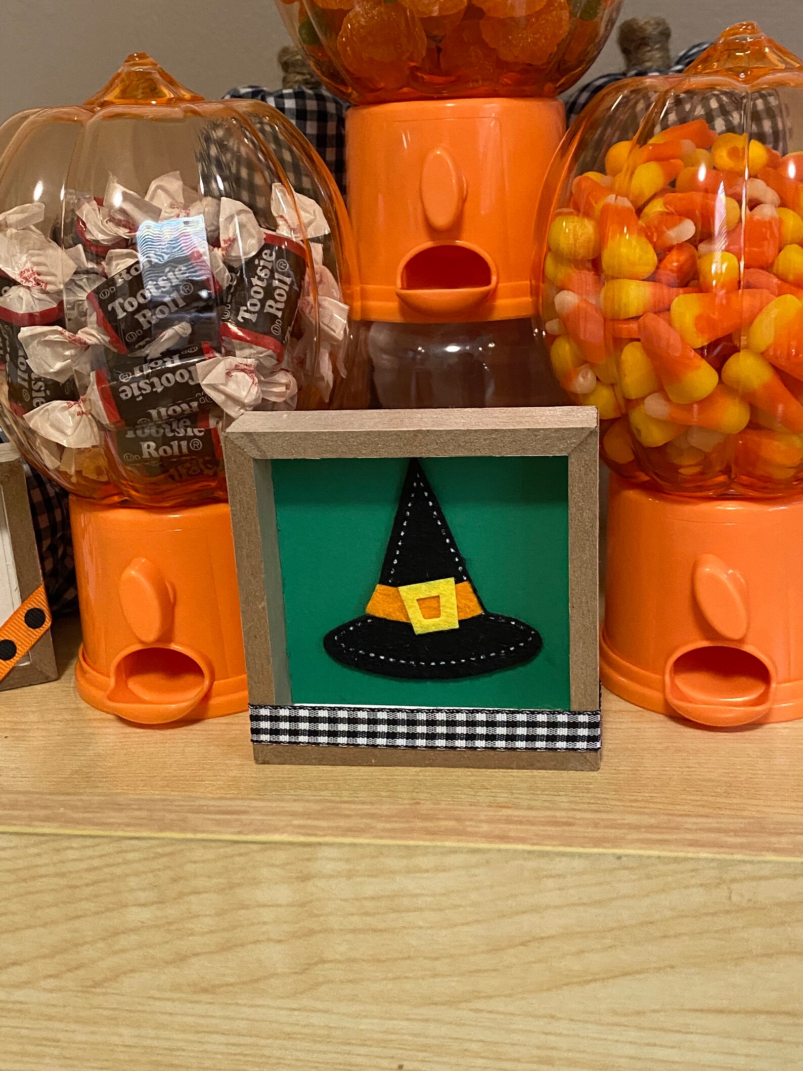 Mini Gumball Machine Candy Dispenser PUMPKIN Candy Machine - Etsy