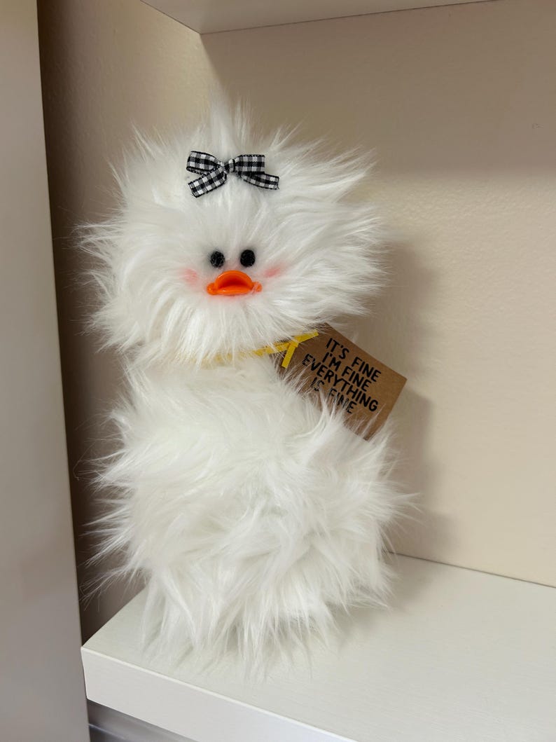 Frazzled MAMA DUCK Standing Duckie Tiered Tray Spring Decor I’m Fine It ...
