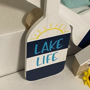 Lake Life - Oar Decor - Oar Wall Sign - Nautical Decoration - Wood ...