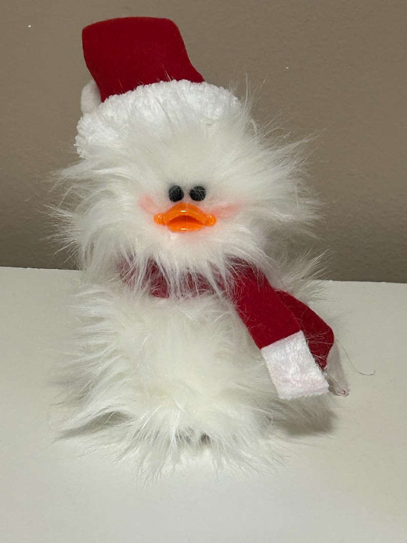 Frazzled REINDEER SANTA SNOWMAN Faux Fur Frosty Rudolph Santa Duckling ...
