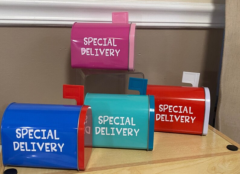 SPECIAL DELIVERY Little Tin Mailbox Valentines Gift for Kids Choice to ...
