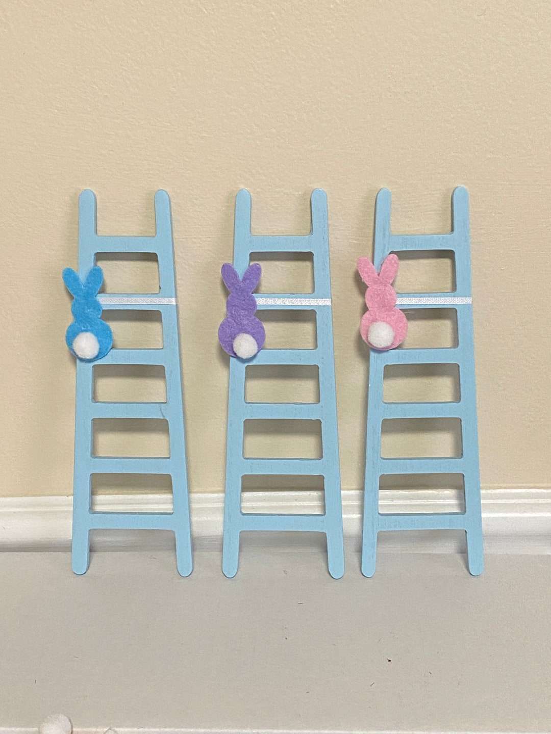Easter Ladder - Tiered Tray Ladder - Spring Decor - Peep Ladder ...