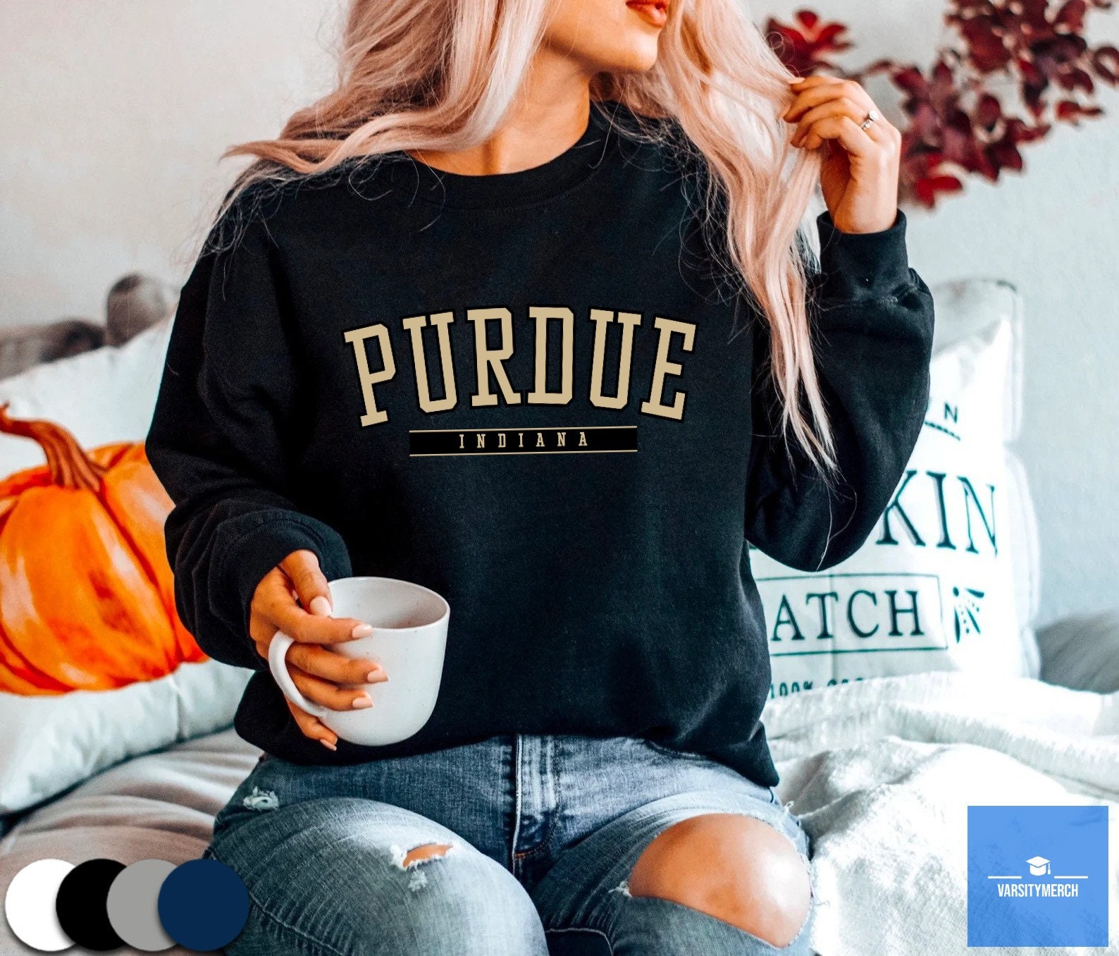 Purdue Sweatshirt Purdue Vintage University/college Style Sweater ...