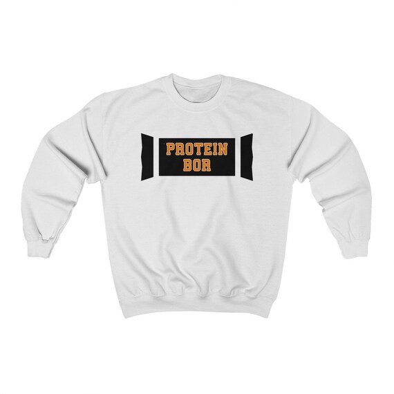 Protein Bor Sweatshirt Tiktok Gym Meme Fitness Protein Bar - Etsy
