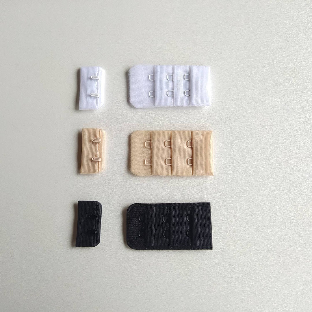 Soft Bra Closure 3 Rows 2 Eyelets 1 Row 2 Hooks, Lingerie Closure ...