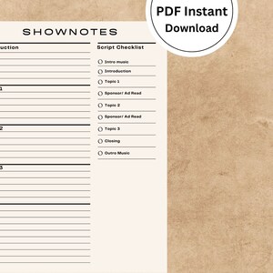 Podcast Planner Worksheet, Podcast Worksheet, Pod Cast, Podcast Plan ...