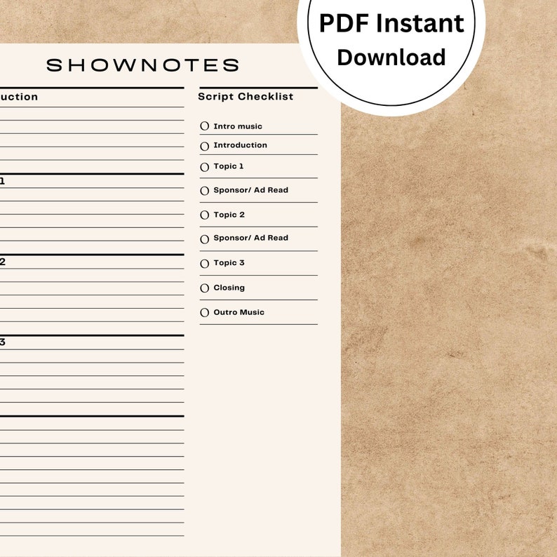 Podcast Planner Worksheet, Podcast Worksheet, Pod Cast, Podcast Plan ...