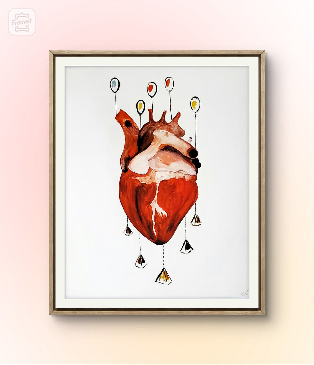 Heart in Suspension *PRINT* 8x10 - Etsy