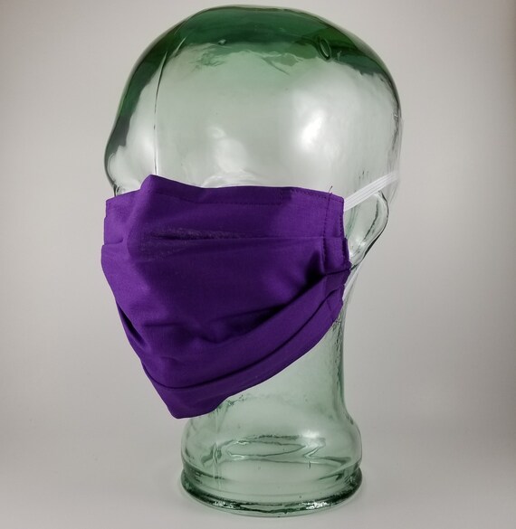 Purple Face Masks Washable 2x Thickness with Filter Pocket | Etsy