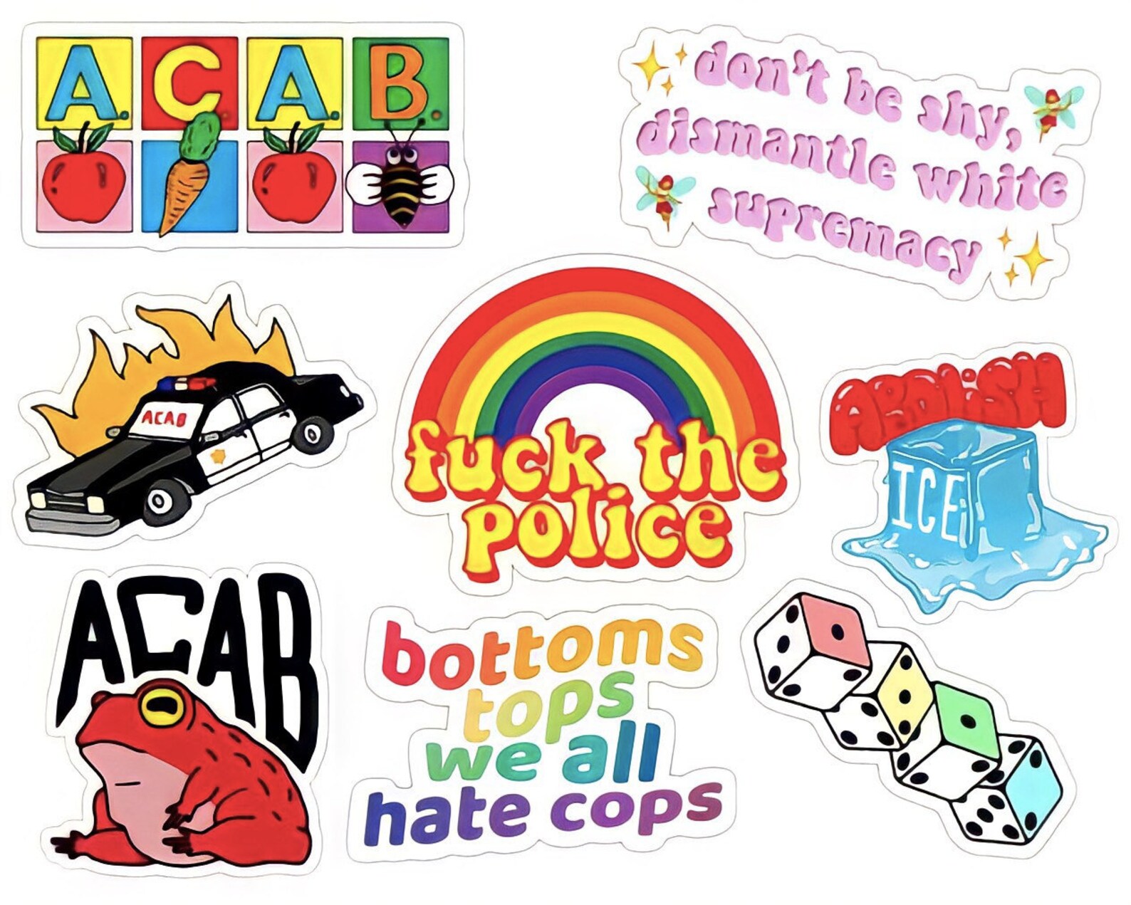 ACAB Sticker Pack - Etsy