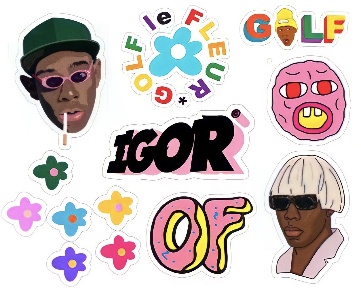 Tyler the Creator Sticker Pack | Etsy UK
