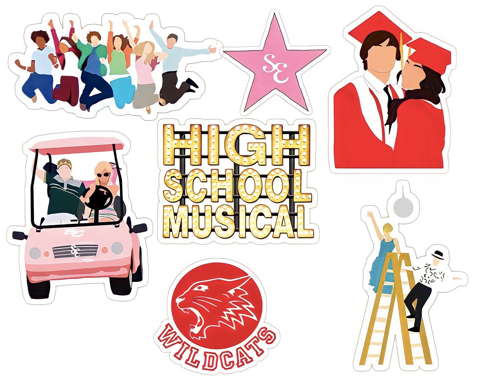 High School Musical Sticker Packet - Etsy UK