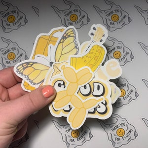 Yellow Themed Sticker Packet - Etsy