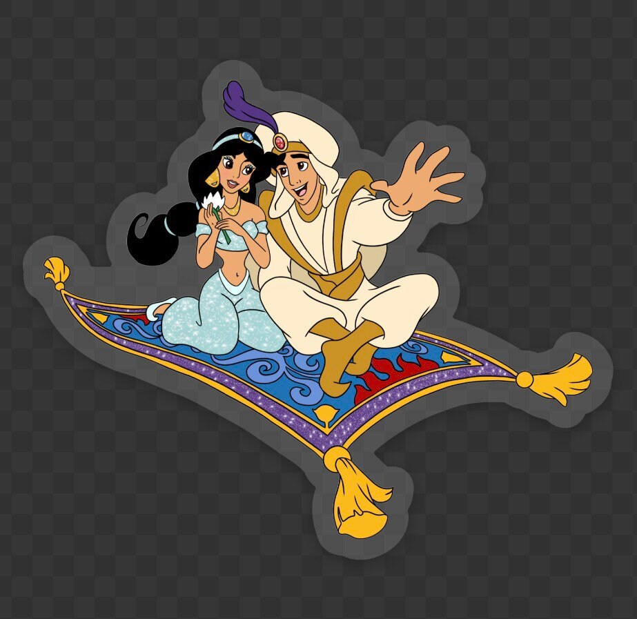 Aladdin Disney Sticker Disney Vinyl Princess Jasmine | Etsy