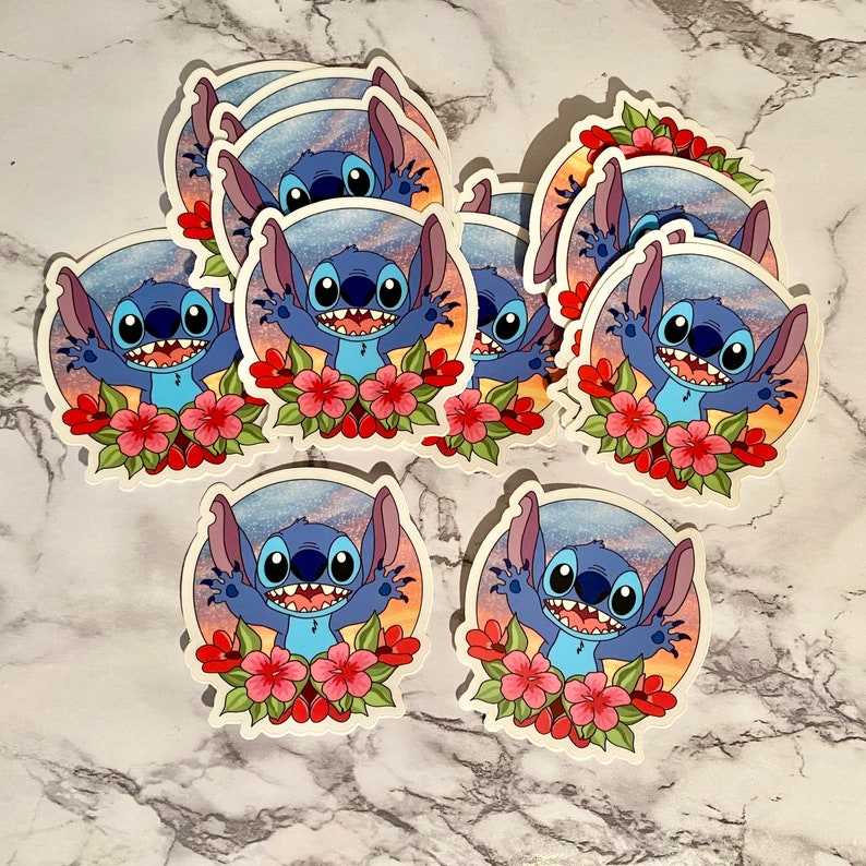 Stitch Sticker Stitch Vinyl Sticker Disney Sticker Disney | Etsy