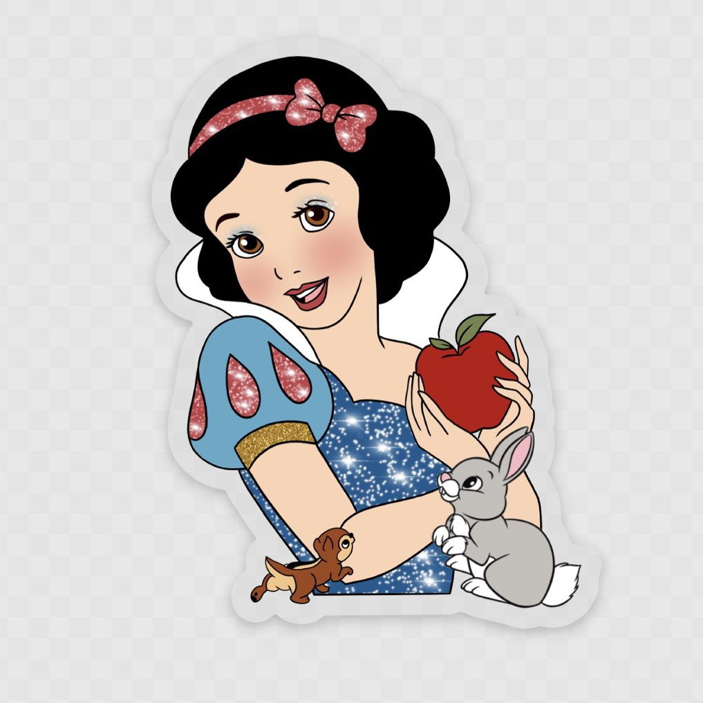 Snow White Sticker Snow White Disney Stickers Disney | Etsy