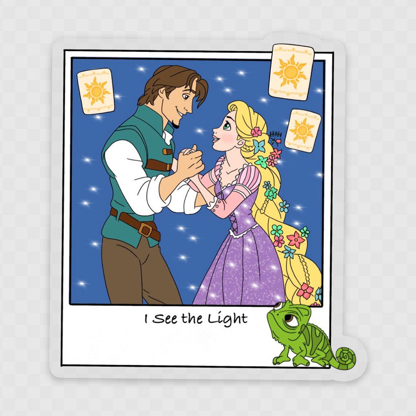 Rapunzel Sticker Tangles Sticker Disney Vinyl Tangled Vinyl | Etsy