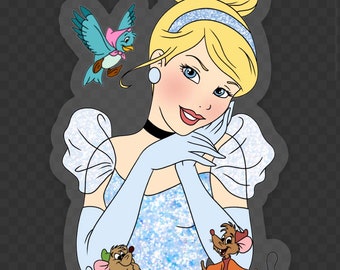 Cinderella Stickers | Etsy