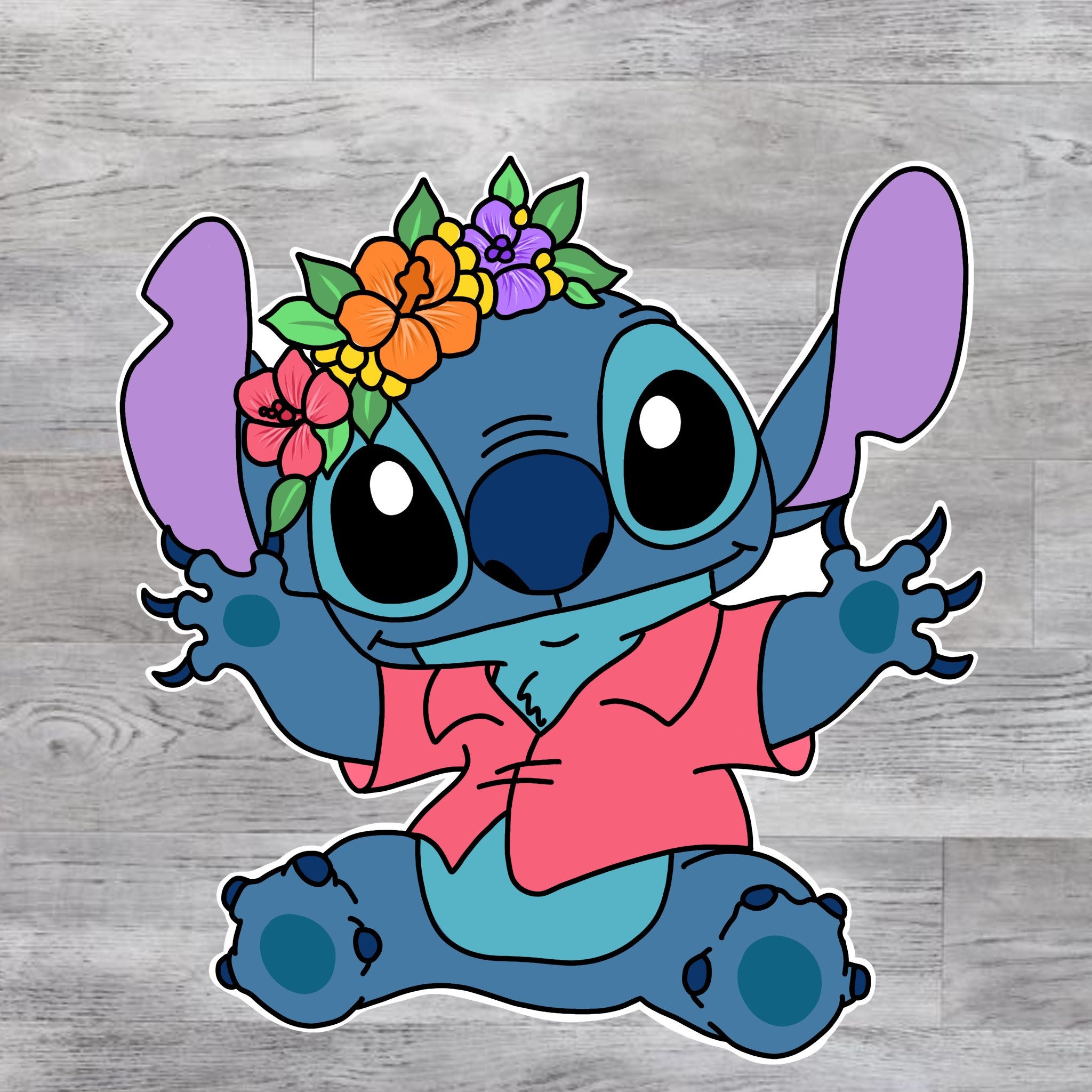 Stitch Sticker Disney Art Disney Vinyl Vinyl Sticker | Etsy