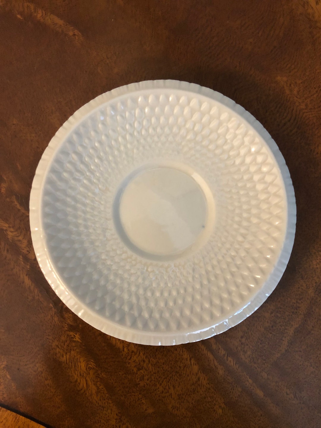 Belleek Saucer Plate With 2nd Black Mark, Thistle Cob Luster, Rare ...
