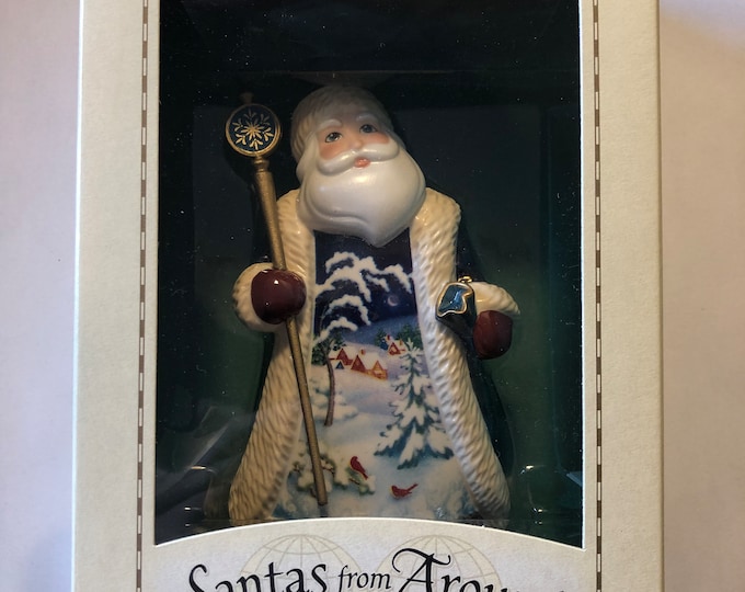 Hallmark Keepsake Russia Santa Porcelain Christmas Ornament, Santas ...