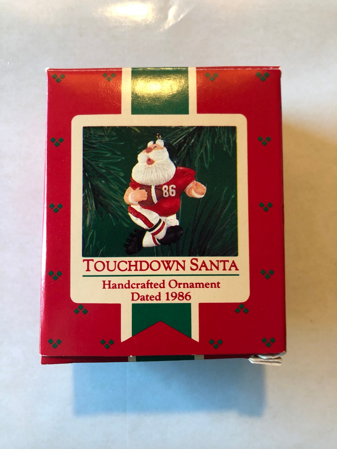 Hallmark Keepsake Touchdown Santa Ornament, Handcrafted 1986 - Etsy