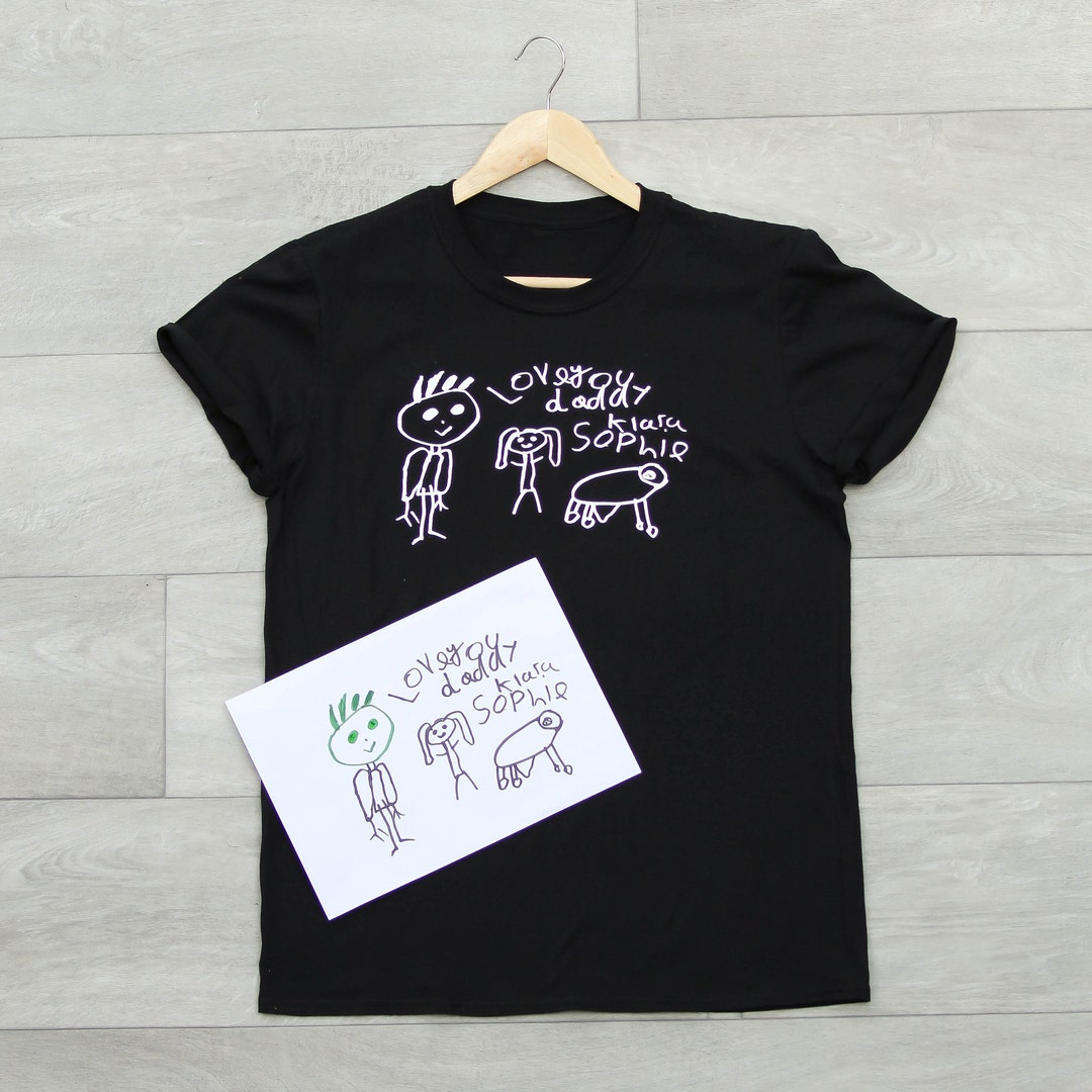 Custom Black T-shirt, Your Design Statement Picture Personalised T ...
