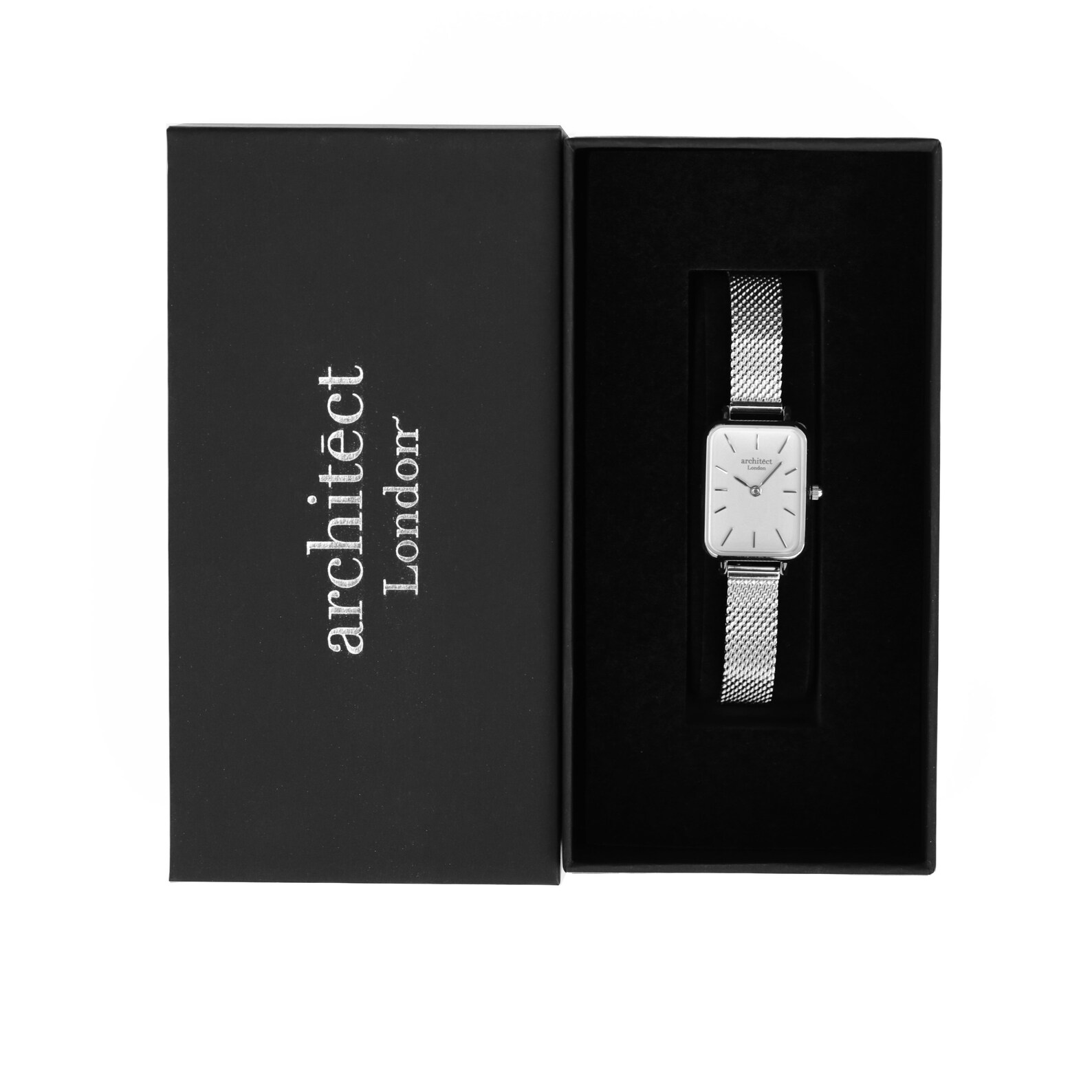 Ladies Personalized Watch, Silver Mesh Strap Watch, Minimalist Ladies ...