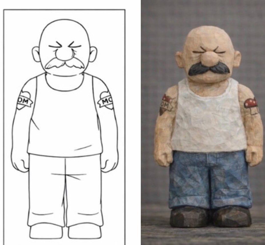 Gnome Thug Wood Carving Pattern – Beginner/intermediate Friendly ...