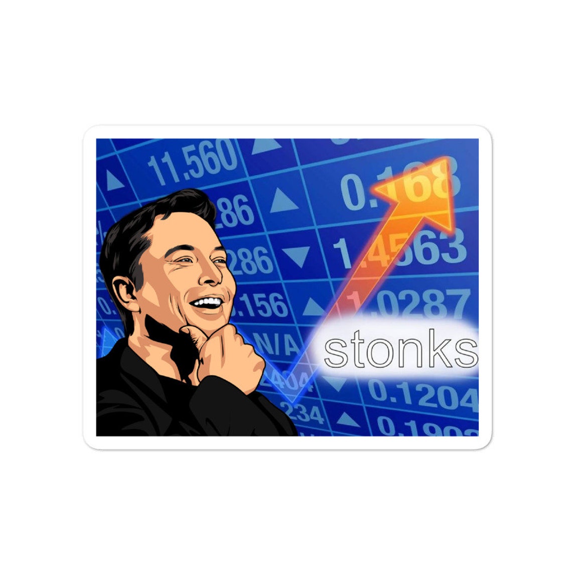 Elon Stonks Stickers - Etsy