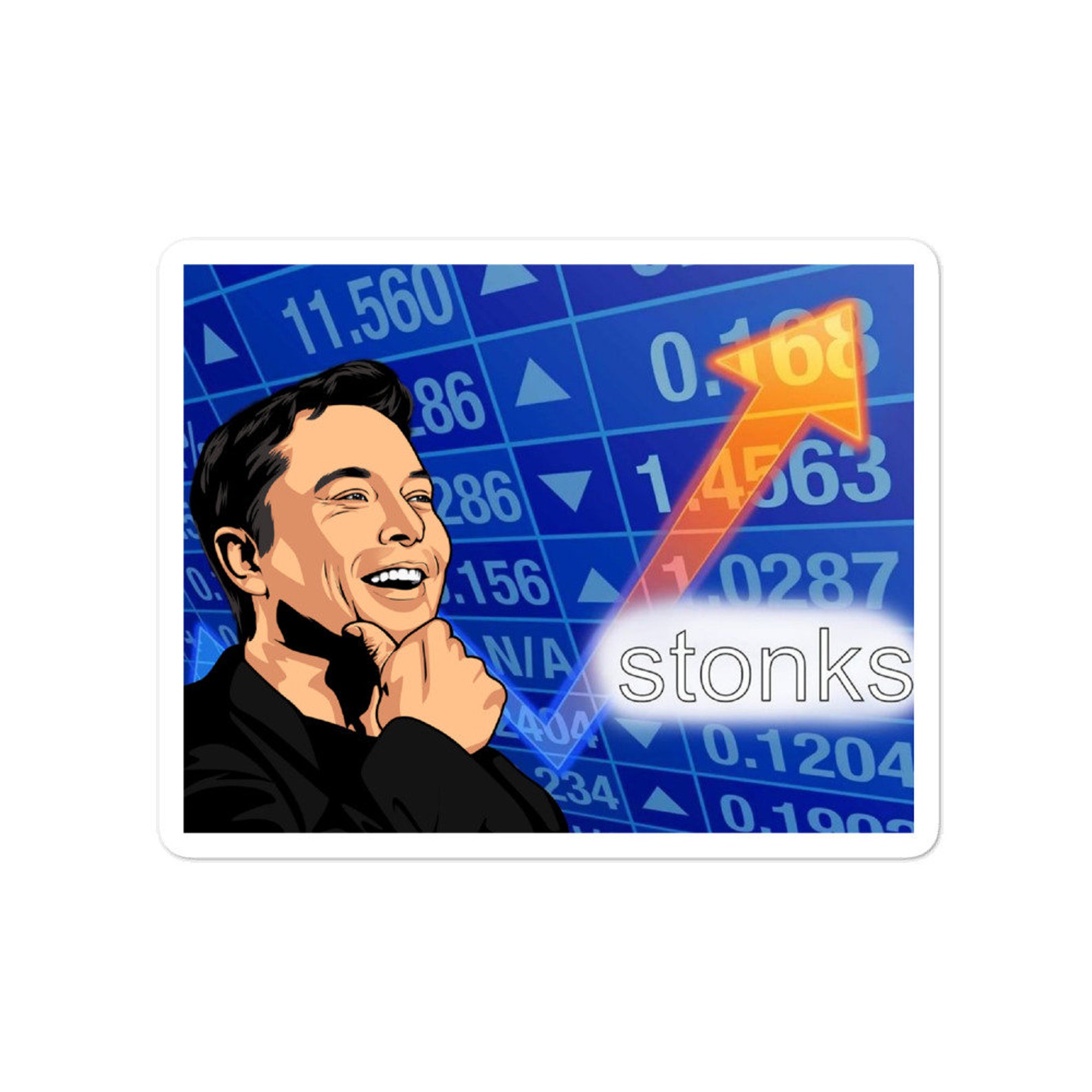 Elon Stonks Stickers - Etsy