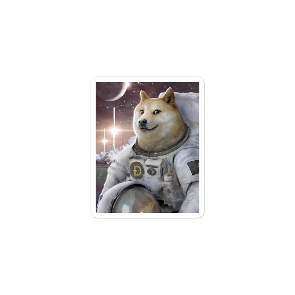 Doge Astronaut Sticker - Etsy